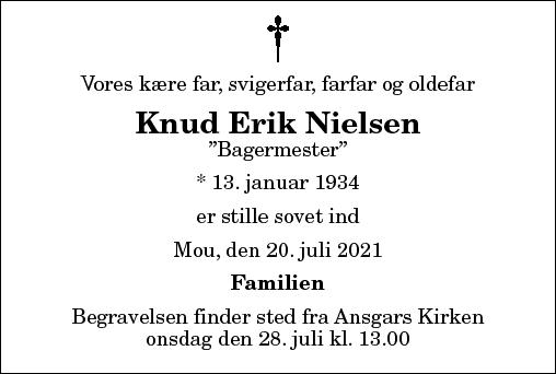 Dødsannonce for Knud Erik Nielsen | Nordjyske.dk