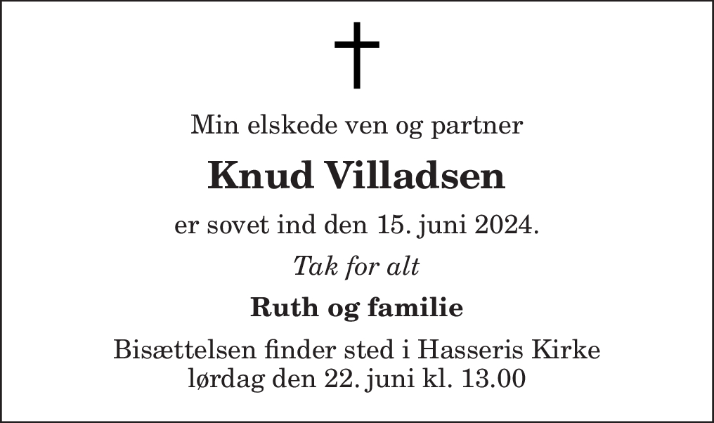 Dødsannonce for Knud Villadsen | Nordjyske.dk
