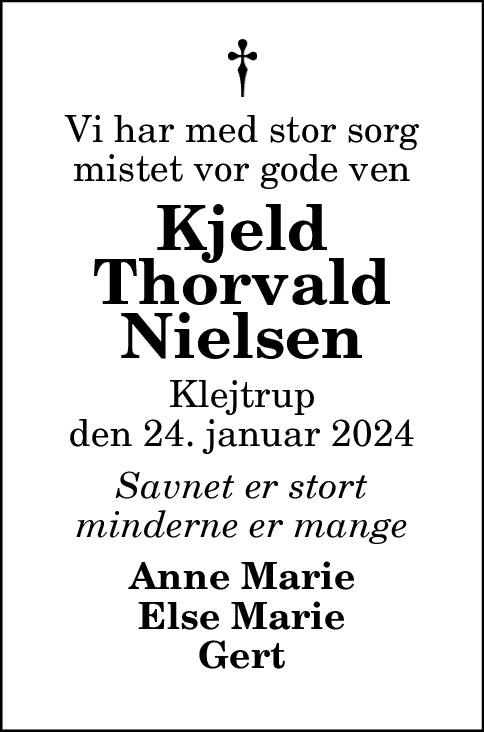 Dødsannonce for Erik Thorvald Nielsen | Nordjyske.dk