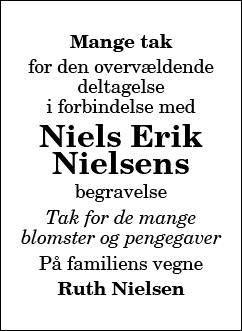 Dødsannonce for Niels Erik Nielsen | Nordjyske.dk